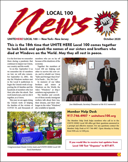 Newsletters – UNITE HERE Local 100